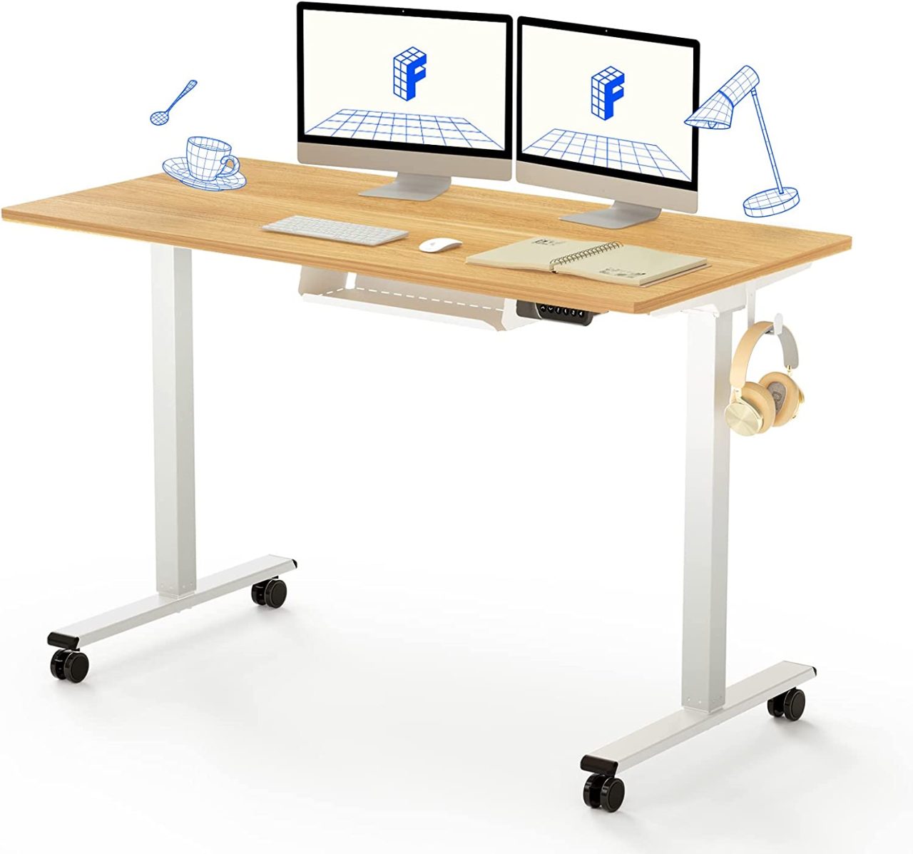 Review and test of the electric standing desk : Flexispot E1 - Electric ...
